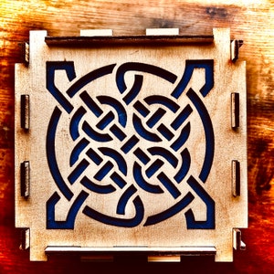 Nordic Light Box, Viking Lamp, Celtic Lamp, Viking Decor, Celtic Knots ...