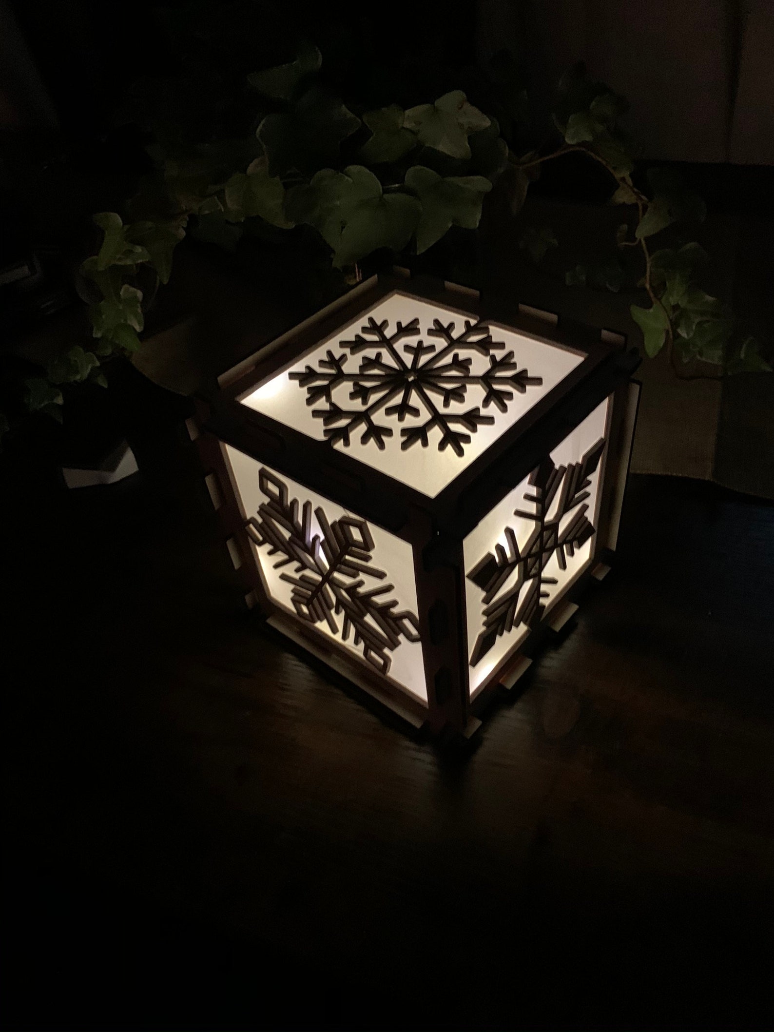 Snow Flake Light Box, Snow Flake, Winter, Christmas, Light Box, Shadow ...