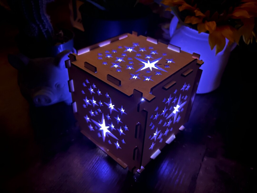 Star Light Box, Starry Night Shadow Box, Night Sky Home Decor, Astral ...