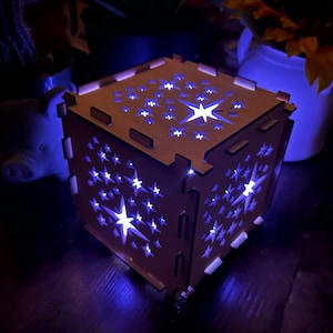 Star Light Box, Starry Night Shadow Box, Night Sky Home Decor, Astral ...