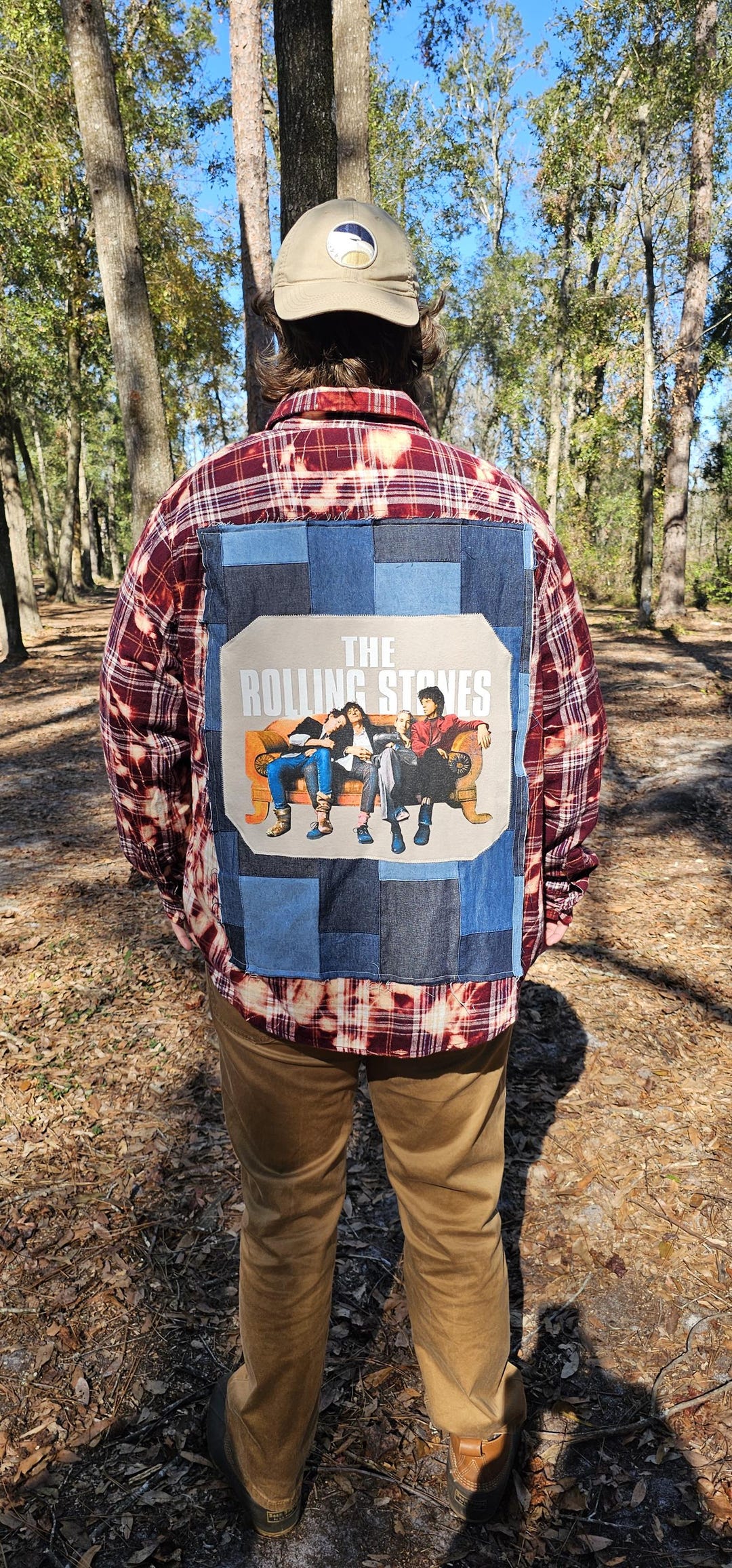 The Rolling Stones Bleached Flannel Size 2XL - Etsy