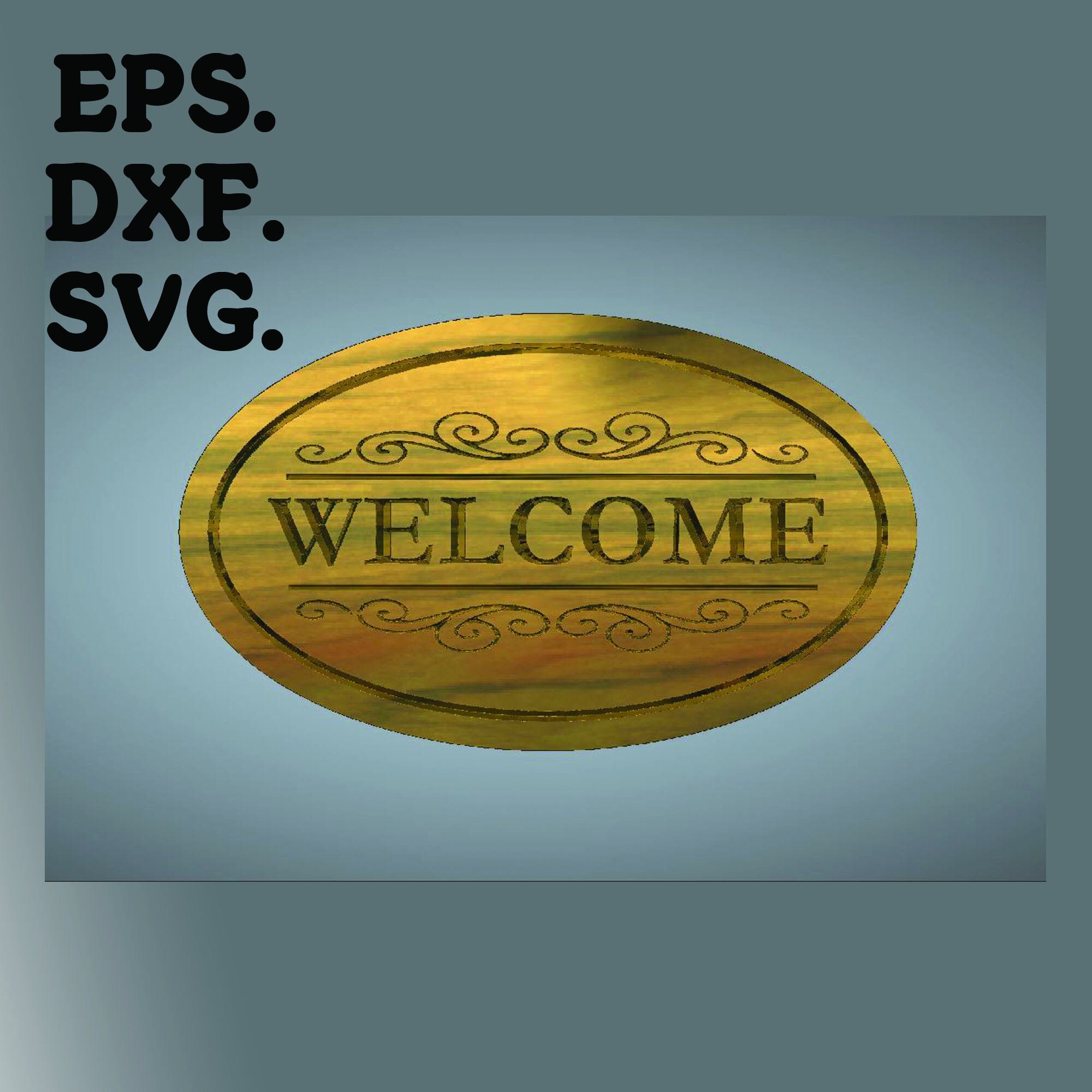 Classic Welcome Sign in Vector Format - Etsy