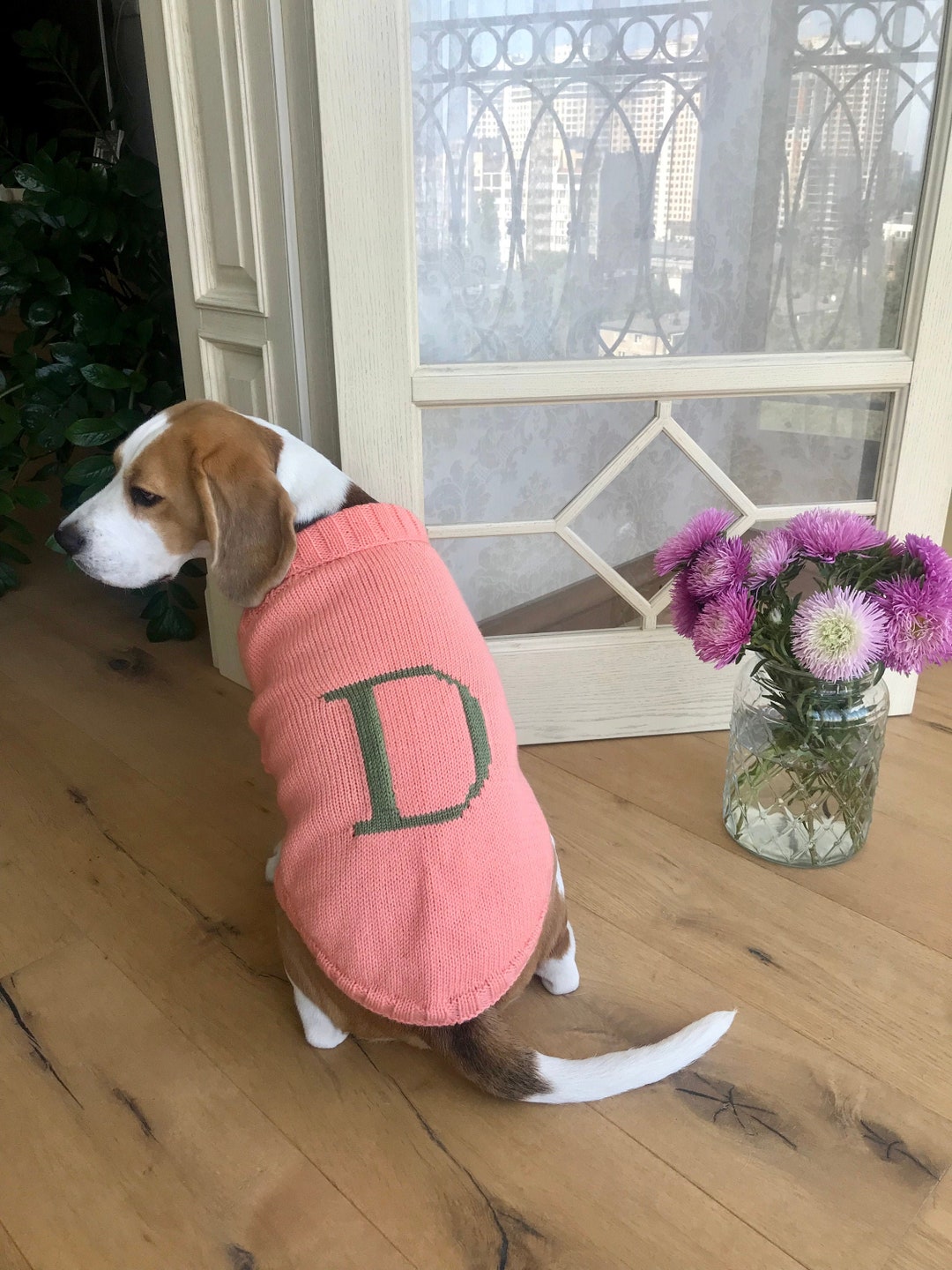 Personalization Dog Sweater for All Dog Sizes, Knitted Woolen Dog ...