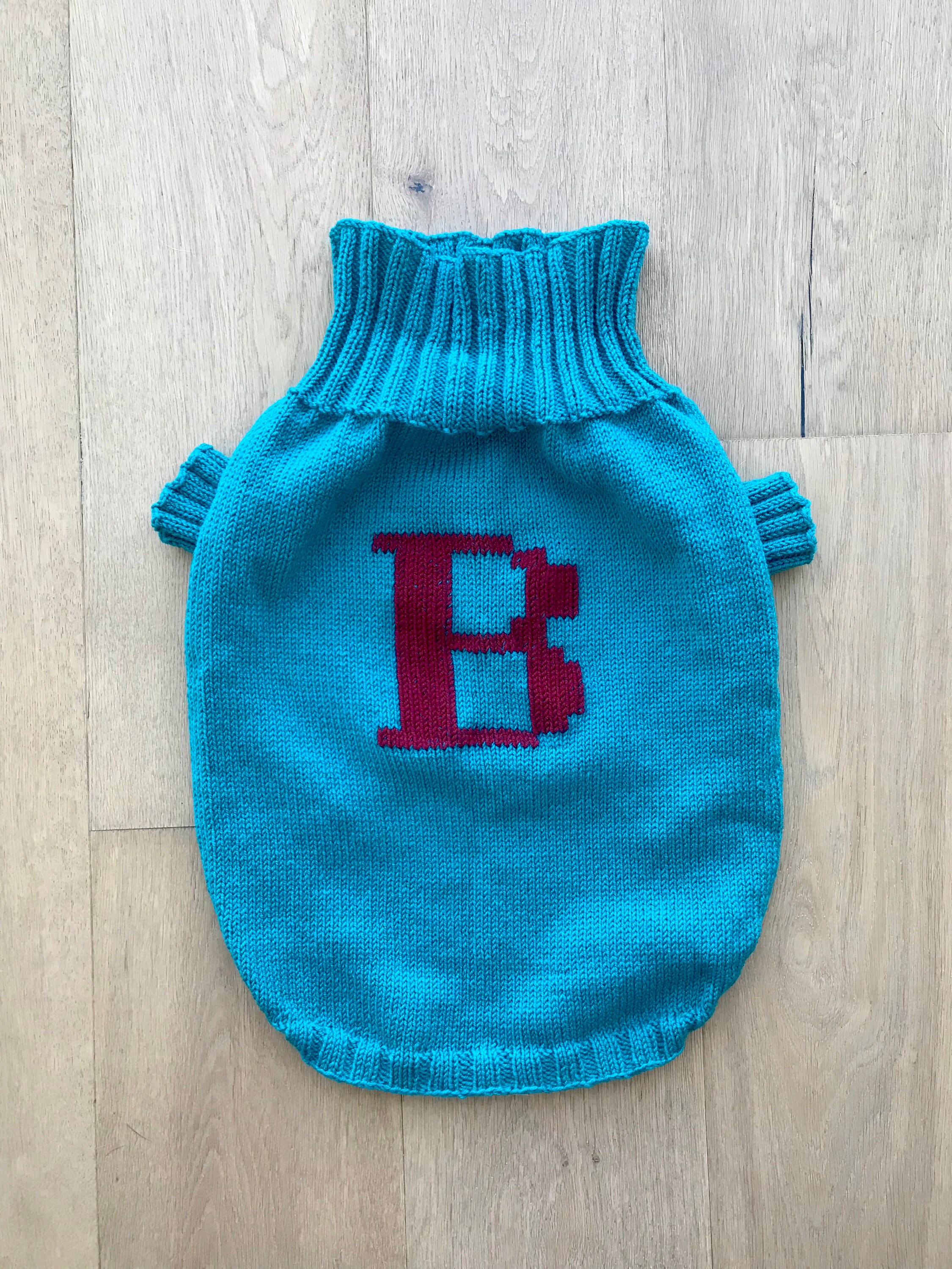 Personalization Dog Sweater With Letter Knitted Dog Jumper | Etsy