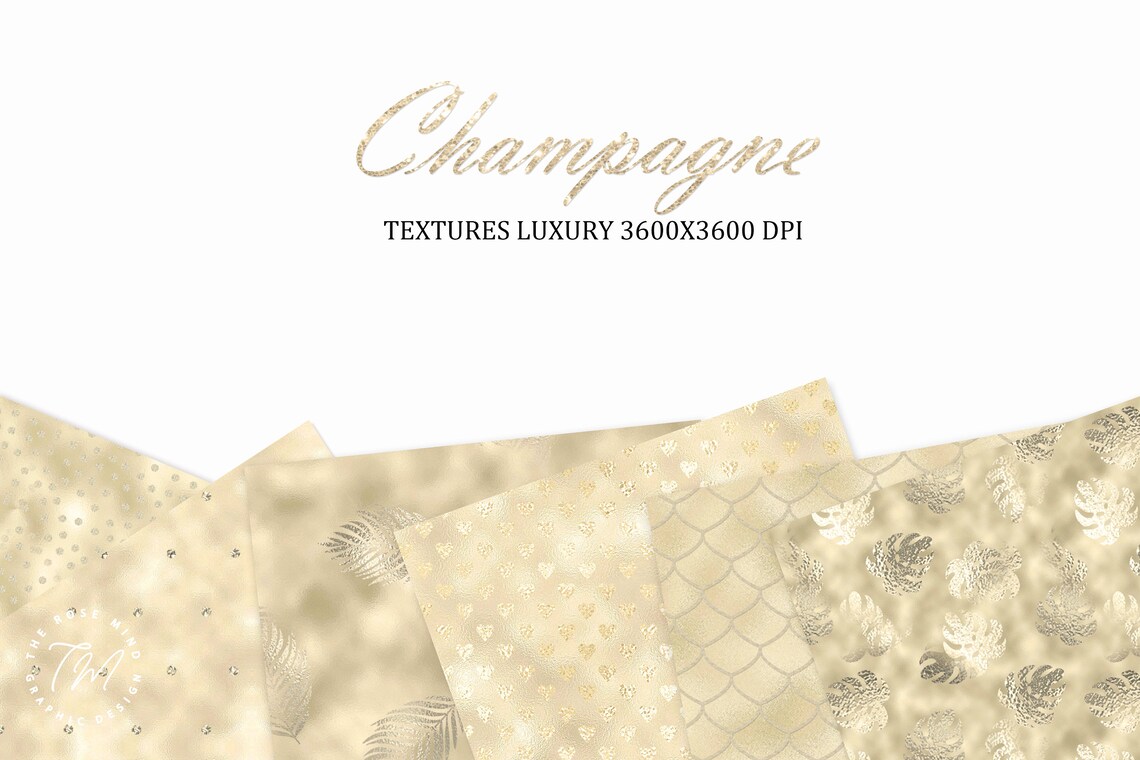 Champagne Digital Papers Champagne Paper Paper Digital - Etsy