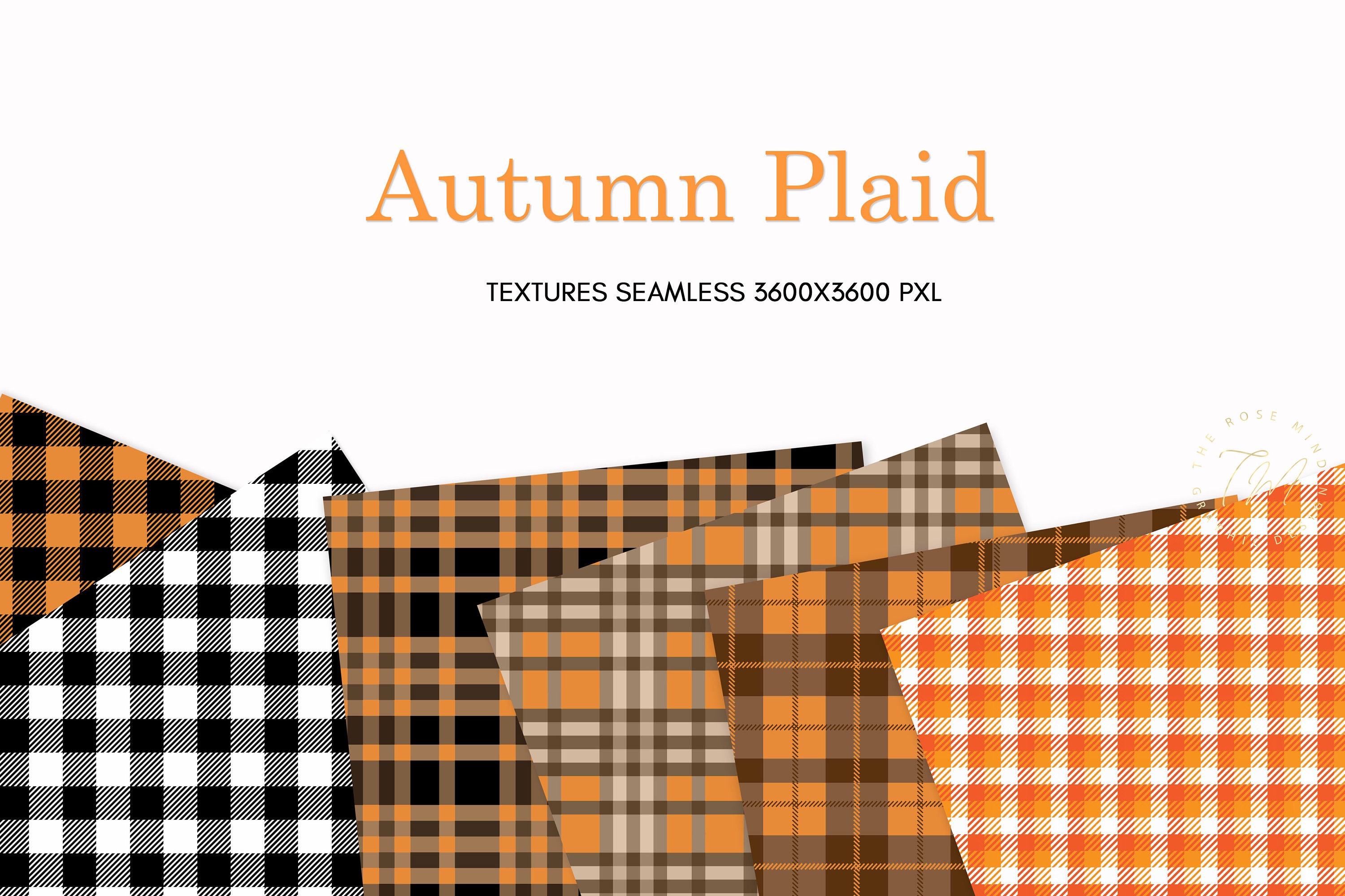 Buffalo Plaid Digital Paper Digital Scrapbook Paper Fall - Etsy