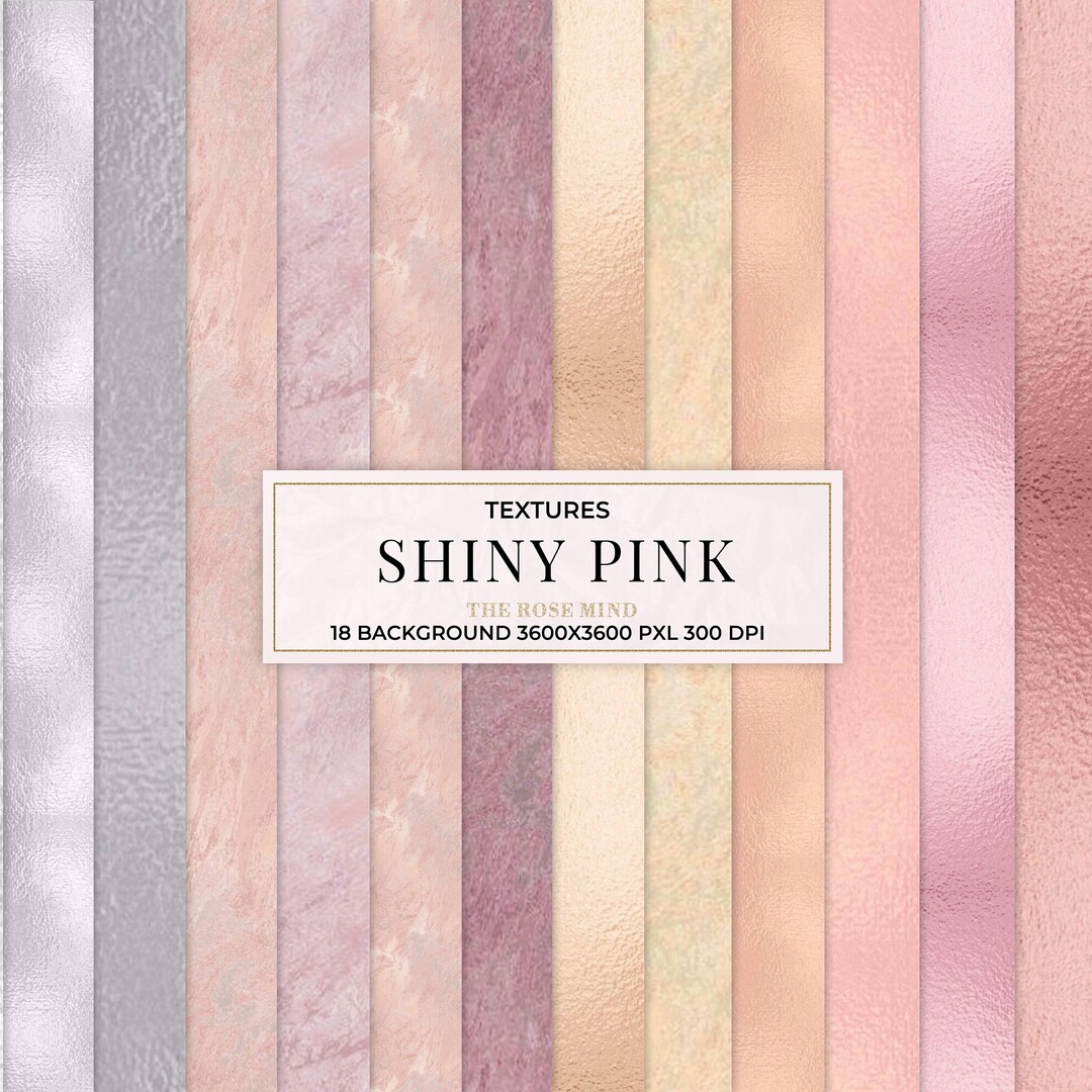 Soft Shiny Pink Digital Papers, Shiny Pink Scrapbooking Papers, Shiny ...