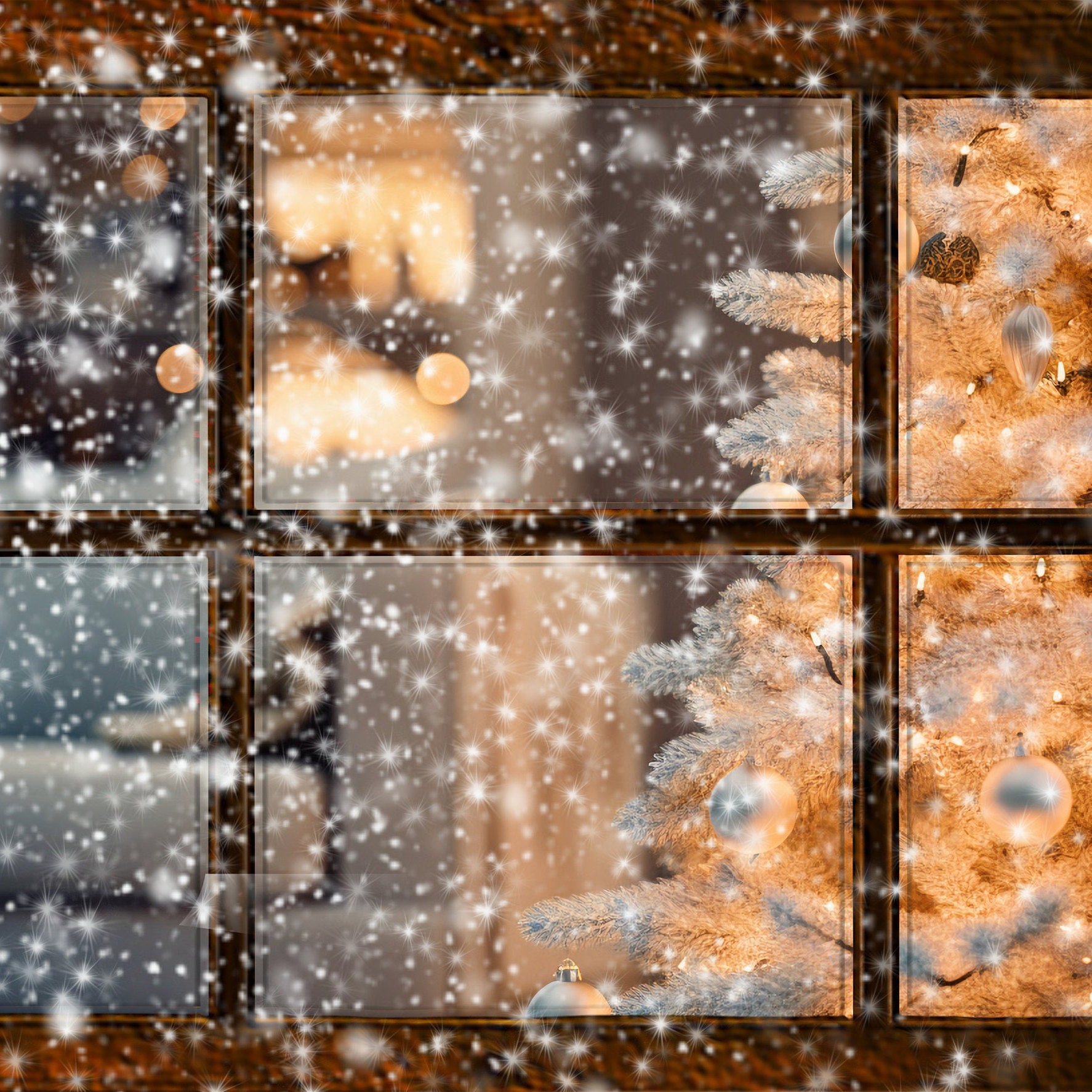 Snowy Window Overlays, Christmas Windows, Christmas Windows Png ...