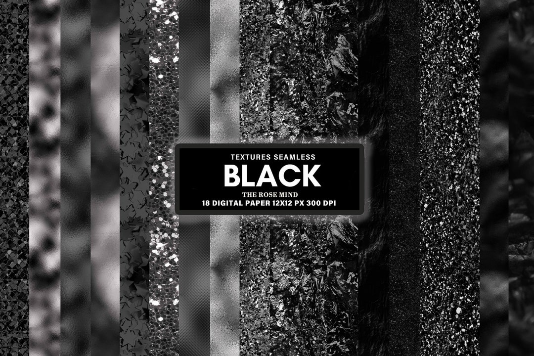 Black Digital Paper, Black Seamless Paper for Scrapbooking - Etsy