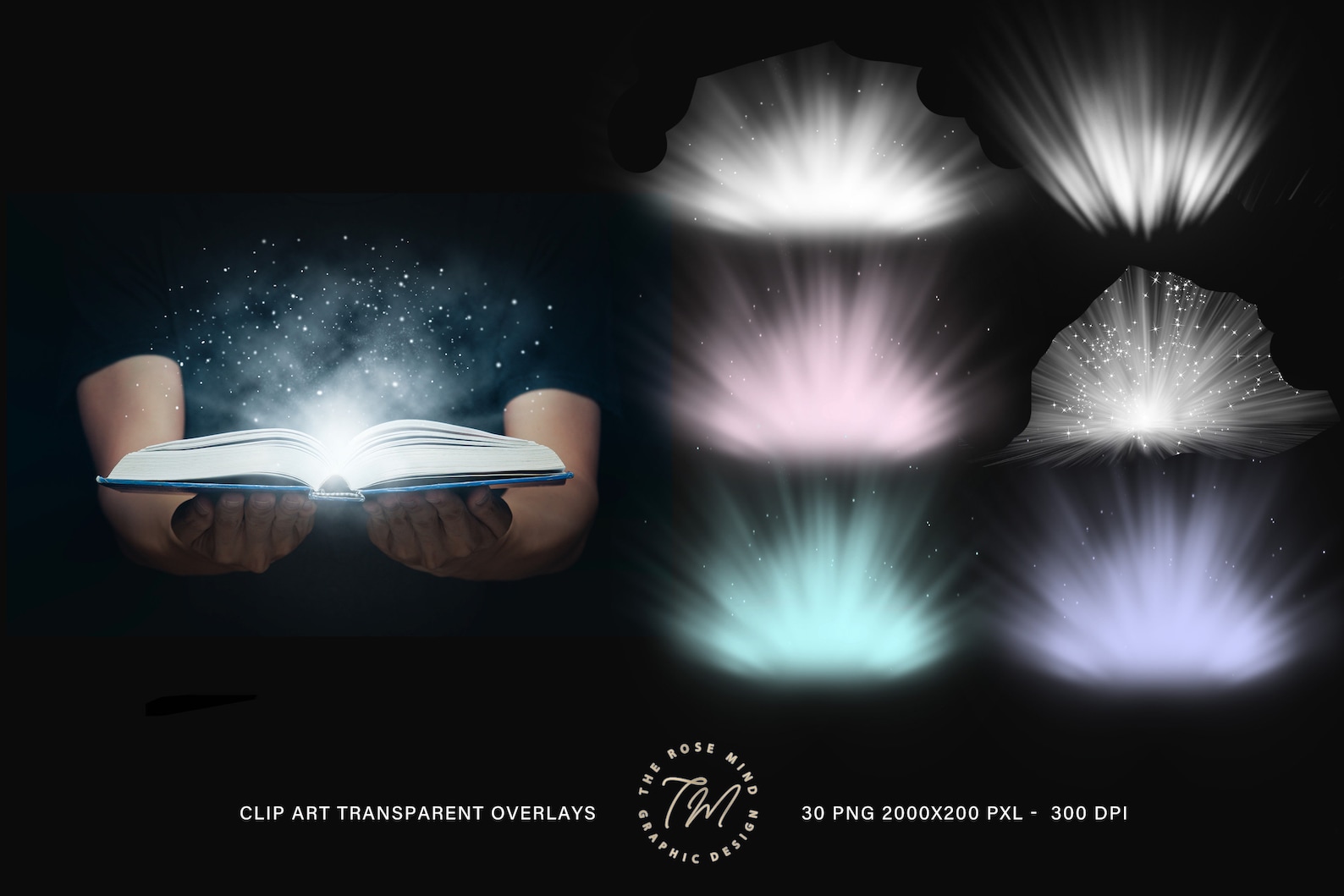 Book Magic Light Magic Lights Overlays for Photoshop Book - Etsy