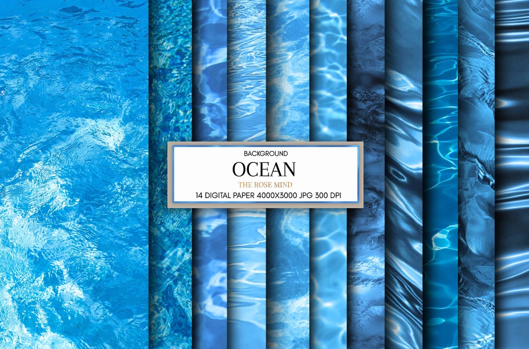 Water Digital Paper, Ocean Texture, Water Background, Water Wall Paper ...