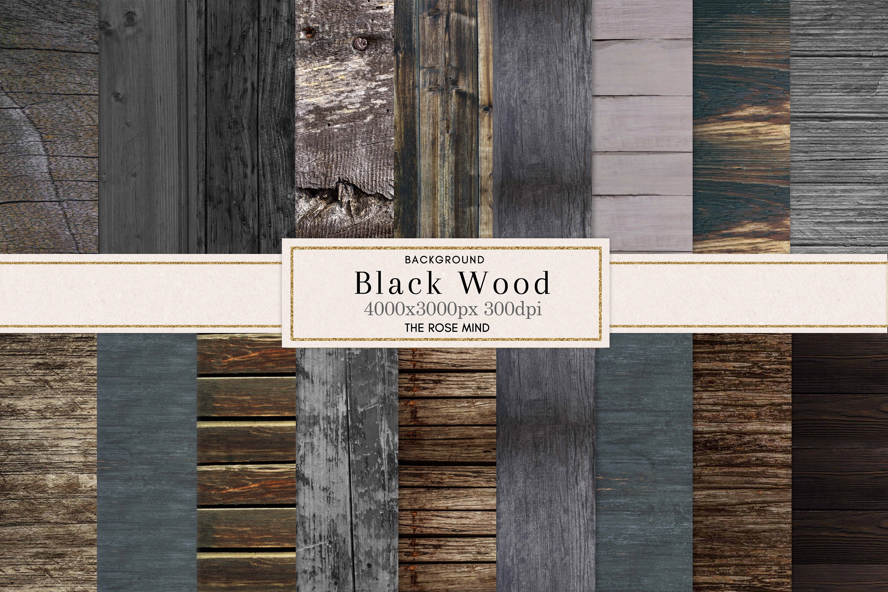 Black Wood Pattern