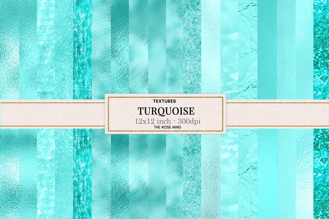 Digital Papers Turquoise, Seamless Turquoise, Turquoise Digital Paper ...