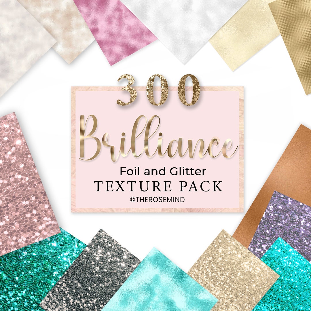 Bundles Pack Digital Paper Foil, Texture Foil, Background Metallic ...