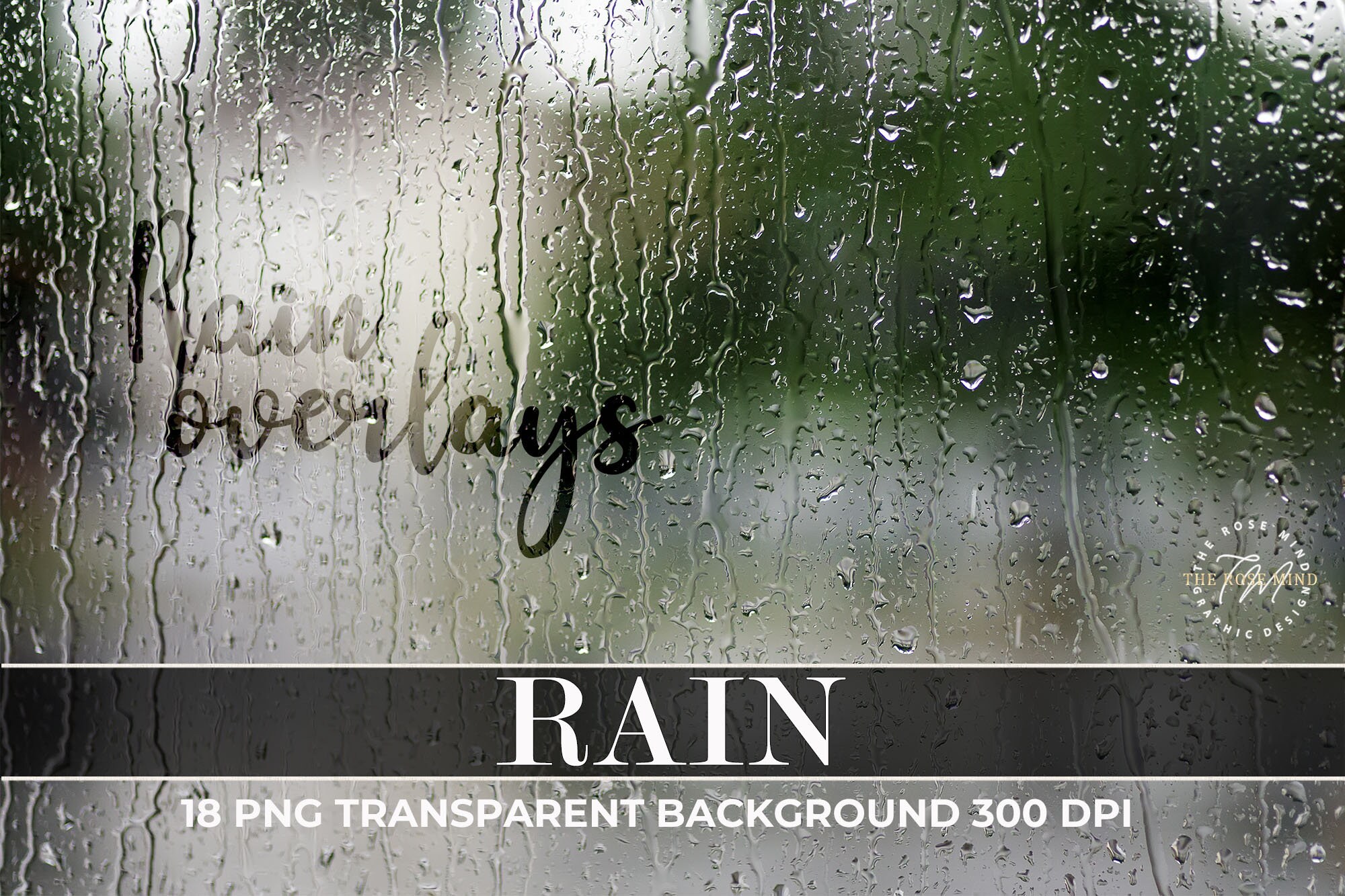 Overlays Rain Photo effect Rain windows Overlays rain for | Etsy