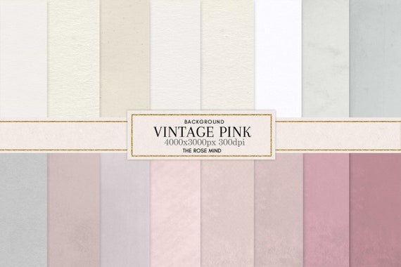 Vintage Pink Digital Paper Pink Vintage Background Pink - Etsy
