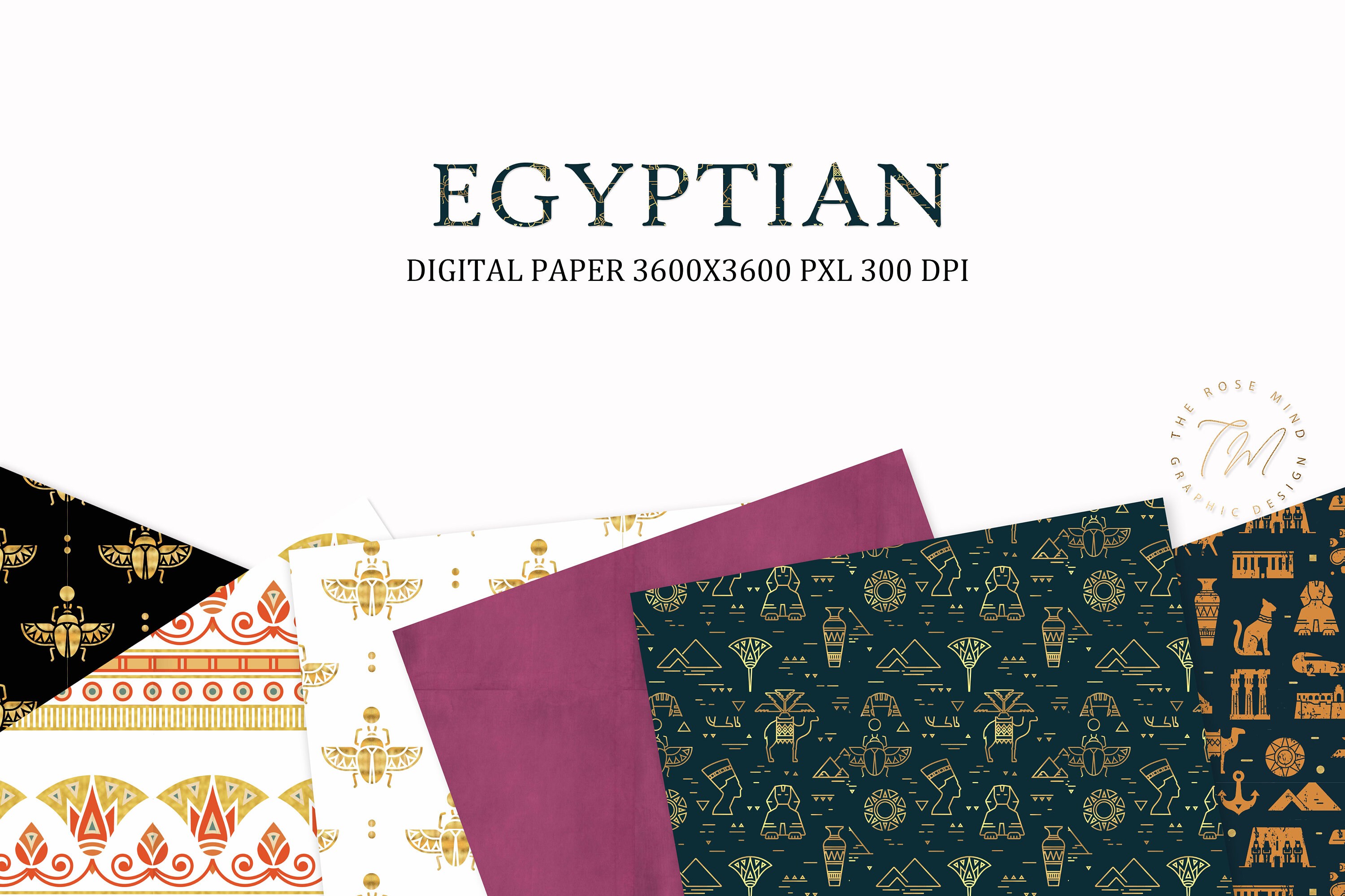 Egyptian Digital Paper Ancient Egyptian Paper for - Etsy