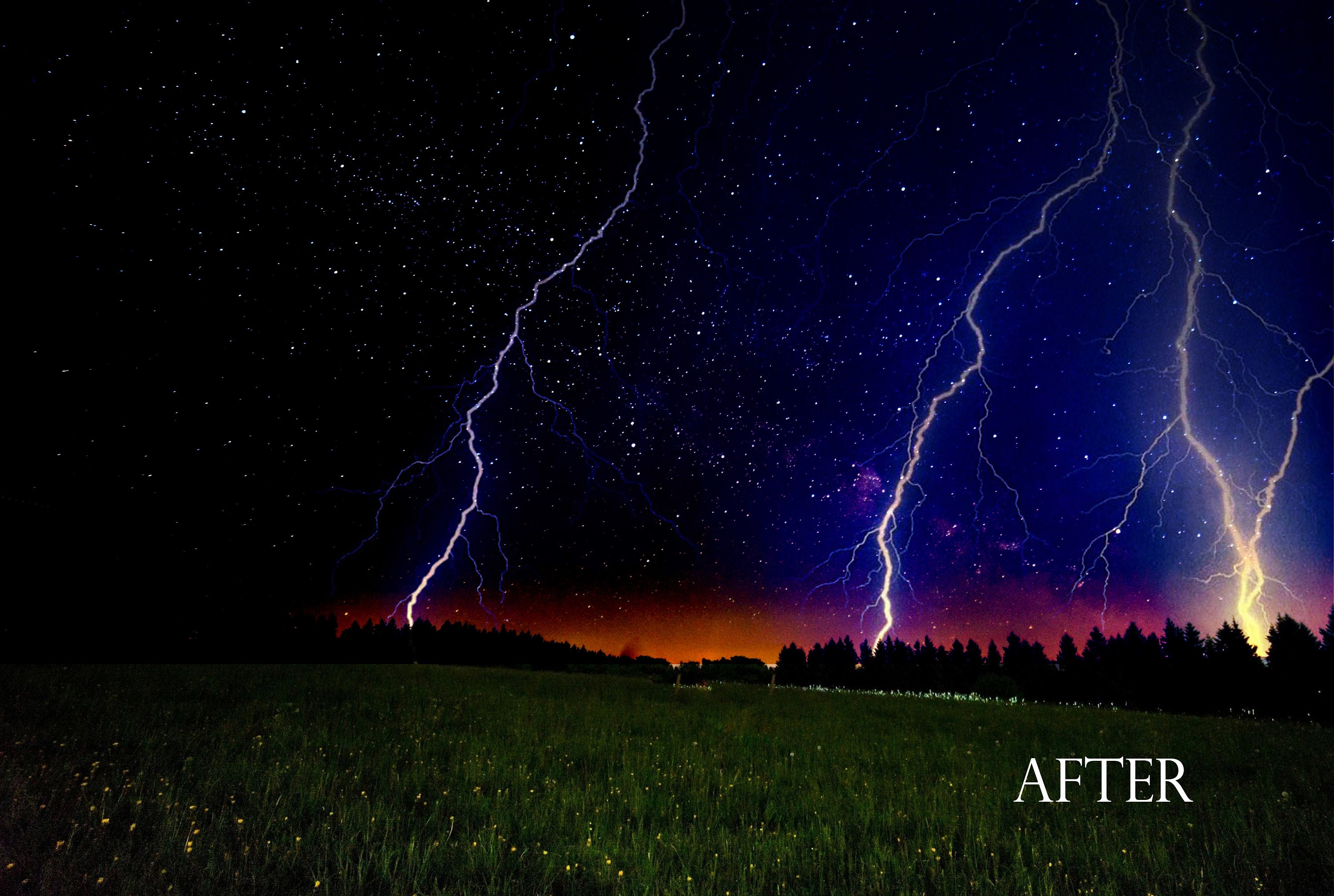 Lightning Overlays Overlay for Photoshop Lightning Overlays - Etsy