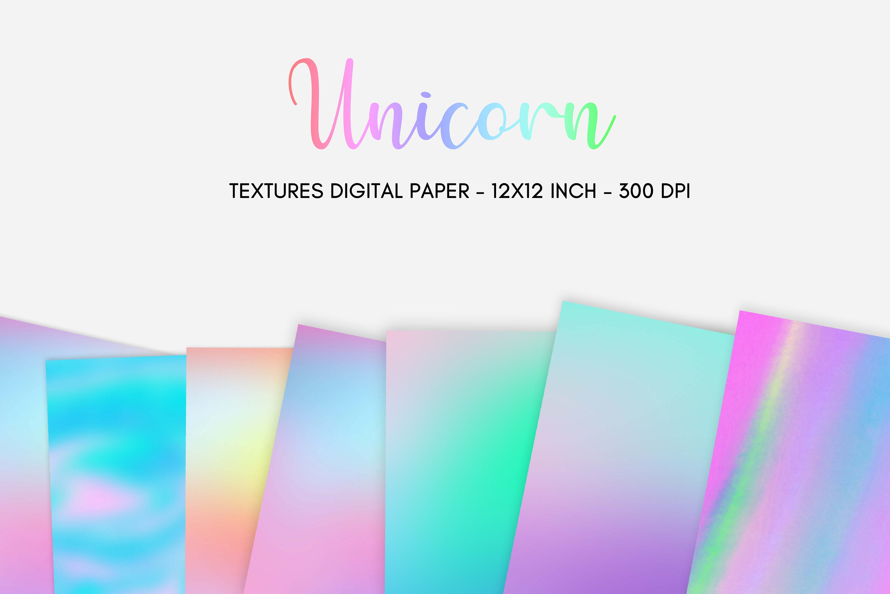 Unicorn Digital Paper, Unicorn Texture, Unicorn Backgrounds, Unicorn ...