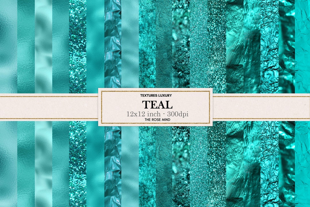 Teal Digital Paper, Digital Paper Teal, Digital Paper Teal, Digital ...