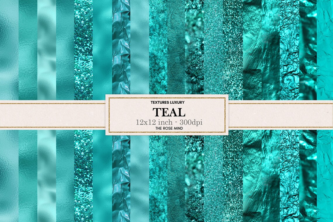 Teal Digital Paper Digital Paper Teal Digital Paper Teal - Etsy