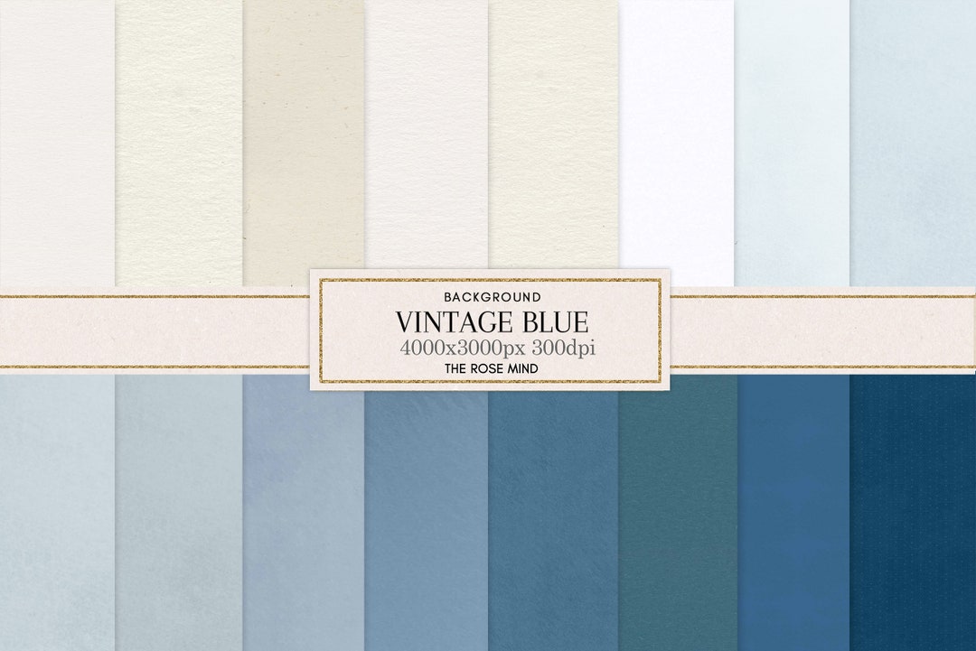 Vintage Blue Digital Paper, Blue Vintage Background, Blue Scrapbooking ...
