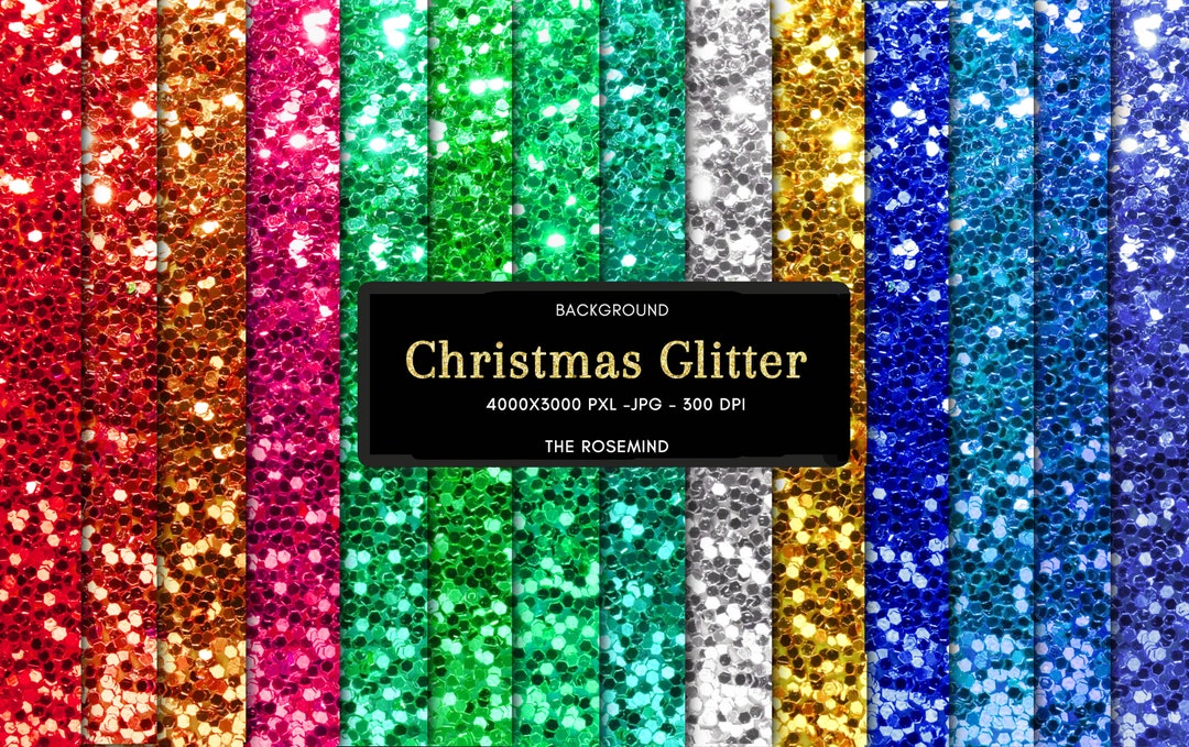 Glitter Digital Paper, Digital Paper Glitter, Digital Paper Christmas ...