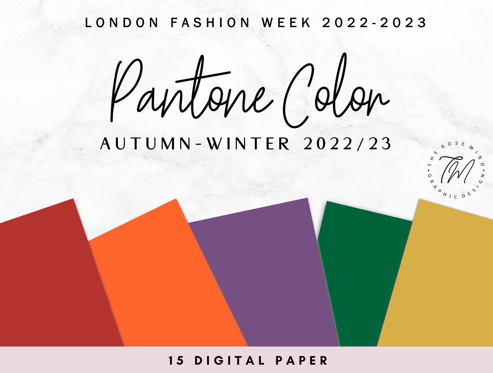 Pantone Color 2022-2023 London Fashion Week Herfst-winter - Etsy Nederland