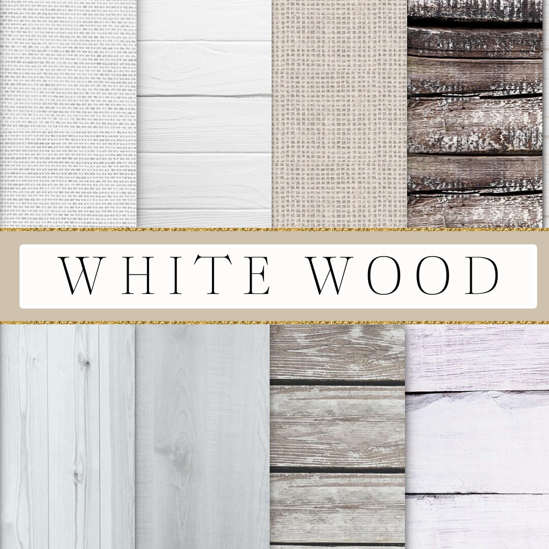 White Wood Digital Paper, Textures Wood, Wooden White Background, - Etsy