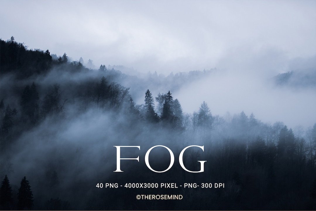 Fog Overlay, Fog for Photoshop Filter, Fog Overlays Photo Effect, Fog ...