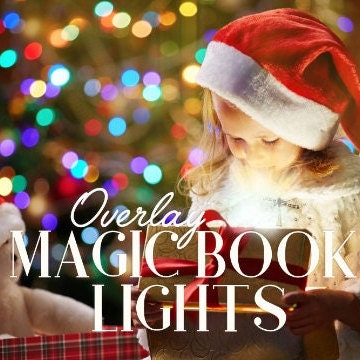 Magic Book Light, Magic Light Overlays for Photoshop, Christmas ...