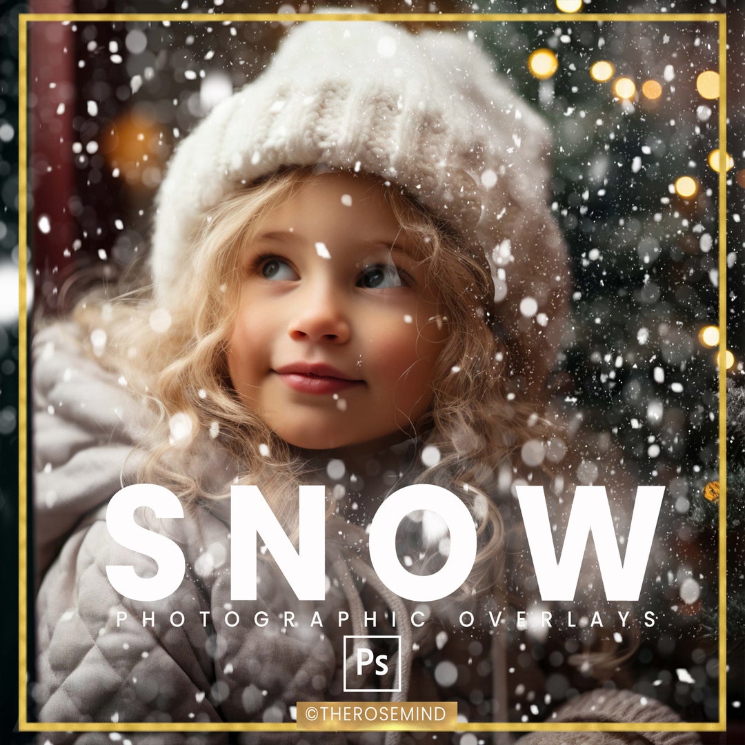 Snow Overlay, Realistic Snow Overlays for Photoshop, Snow, Realistic ...