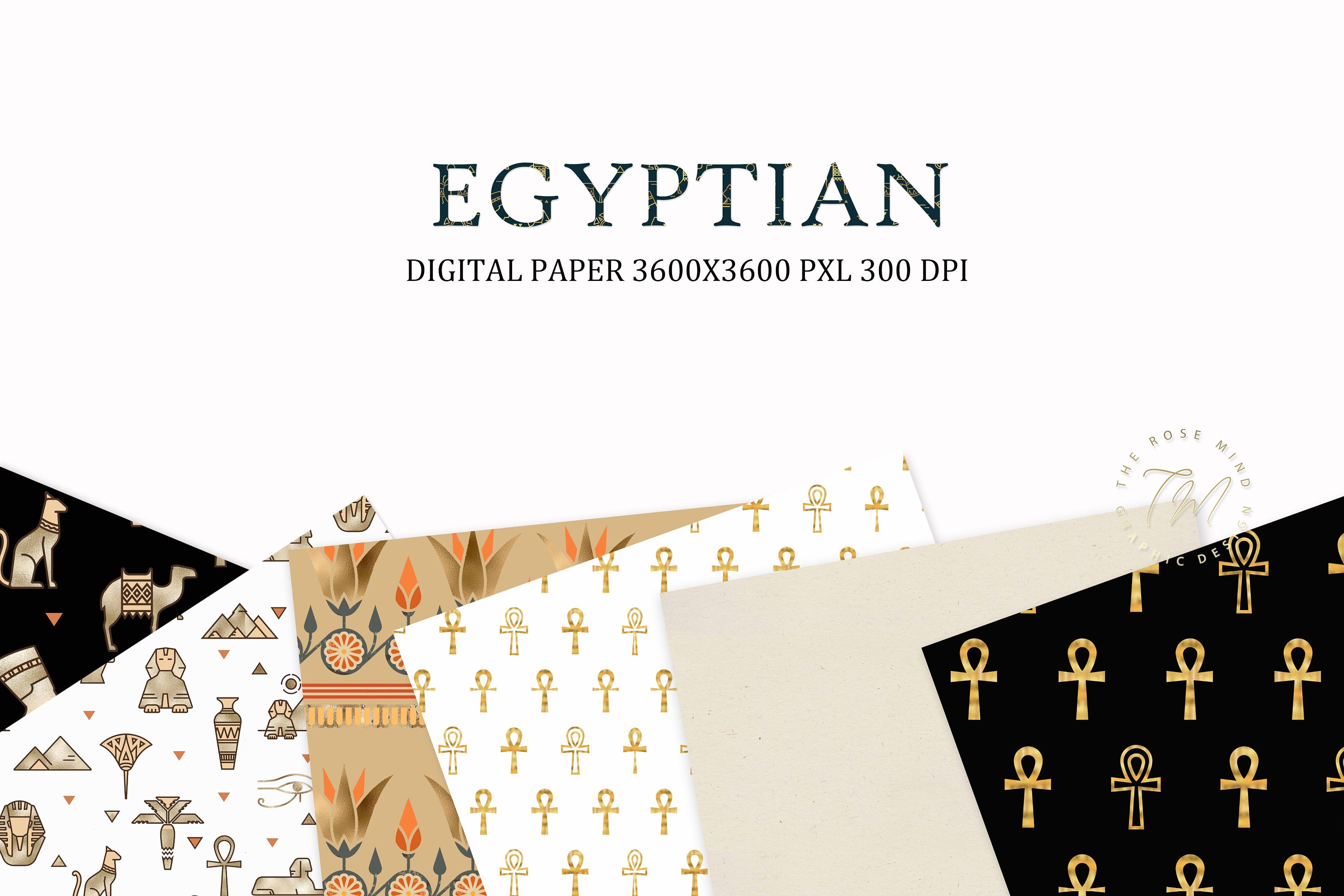 Egyptian Digital Paper Ancient Egyptian Paper for - Etsy