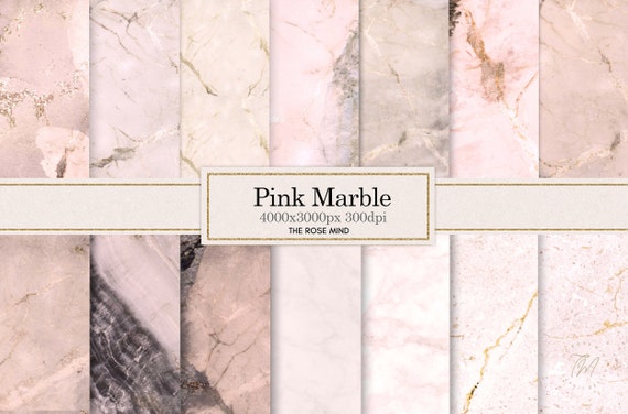 Pink Marble Digital Paper Marble Seamless Textures Digital - Etsy