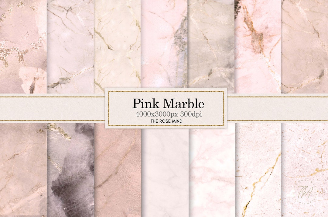 Pink Marble Digital Paper Marble Seamless Textures Digital - Etsy