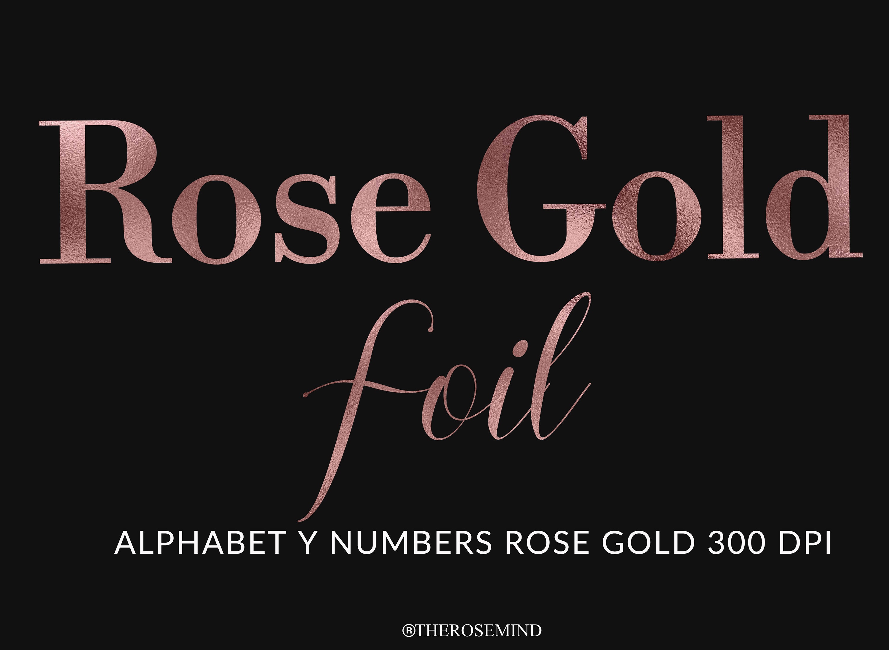 Craft Supplies & Tools Scrapbooking printable Rose gold Alphabet ...