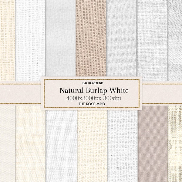 Burlap Digital Paper - Etsy
