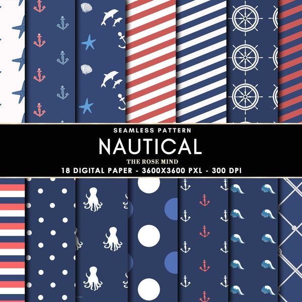 Nautical Paper - Etsy