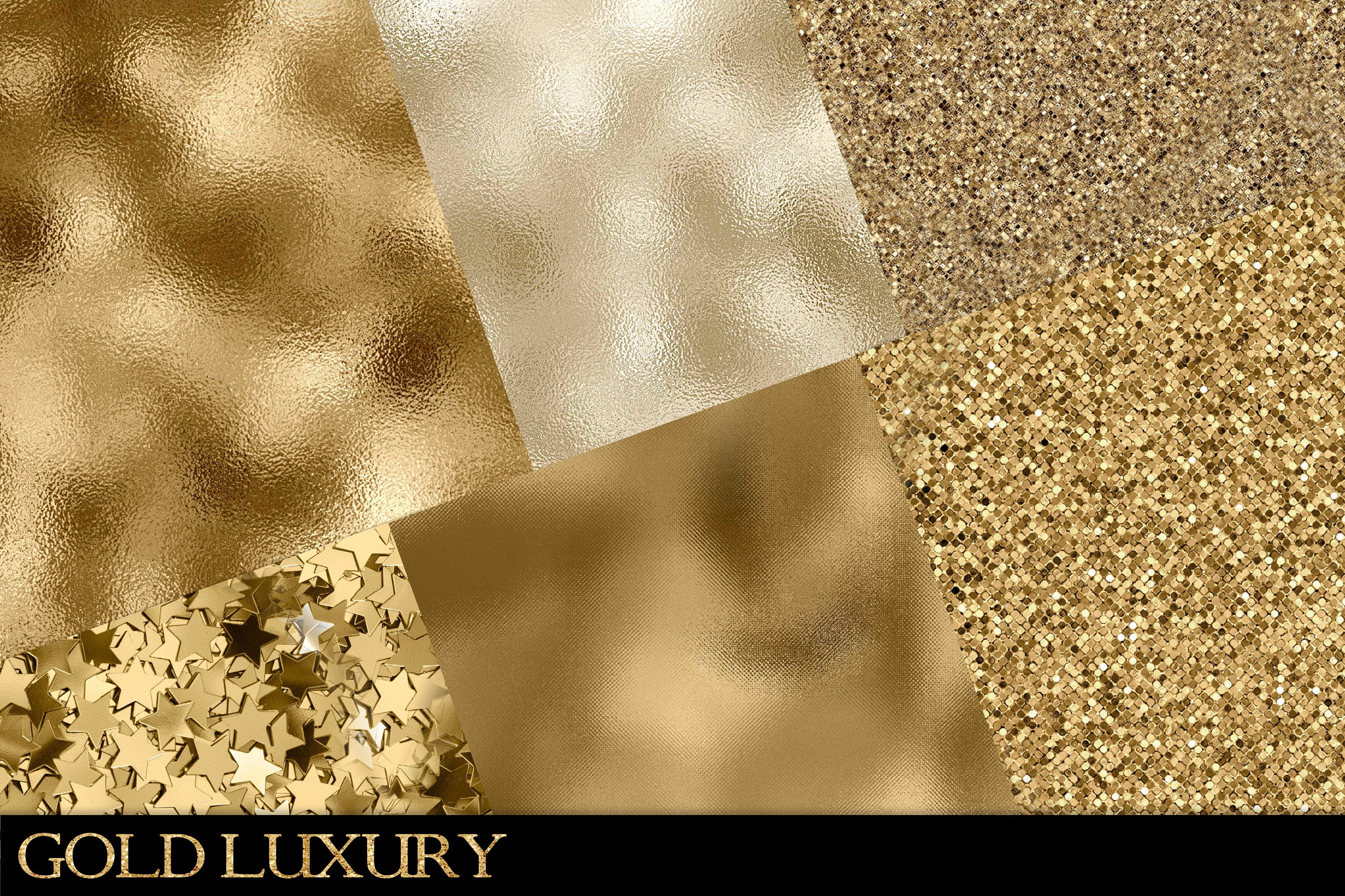 Gold Digital Paper Scrapbook Papers Gold Foil Digital | Etsy