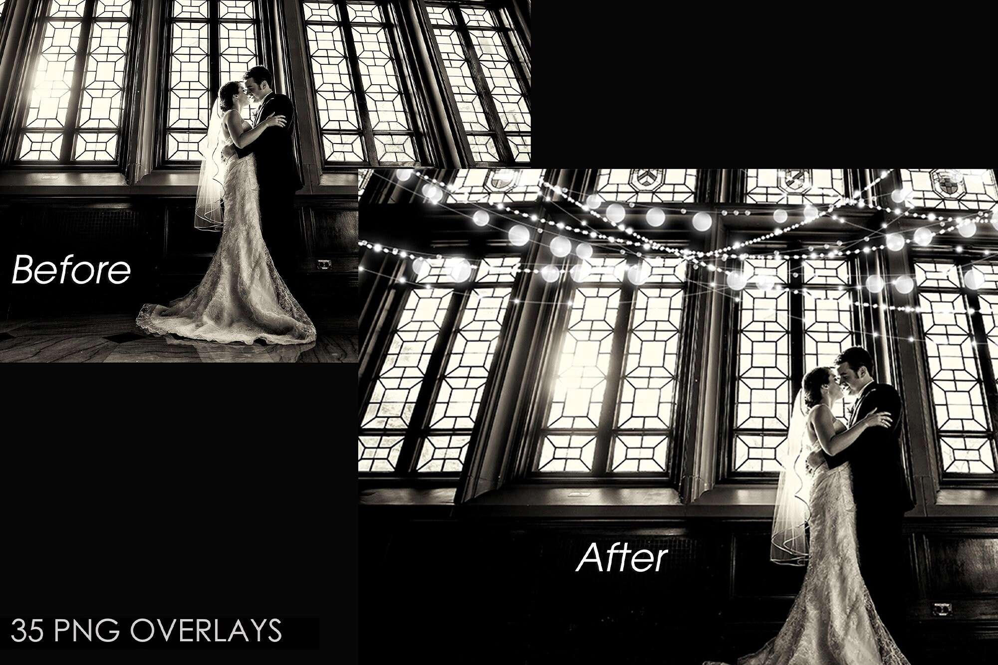 String Lights Overlay, Photographic Overlays, Overlay String Lights ...