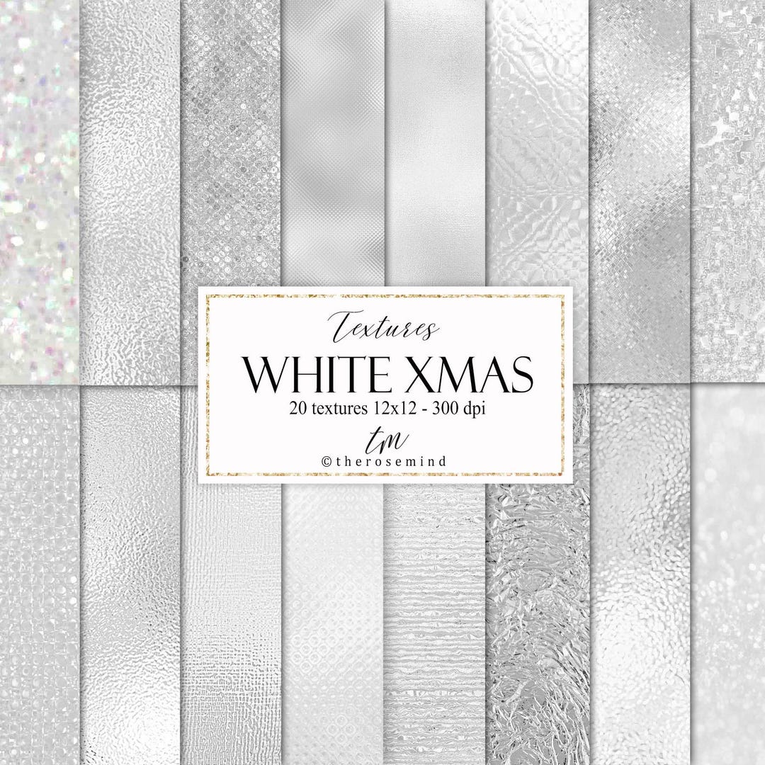 White Christmas Background, White Christmas Digital Paper, White ...
