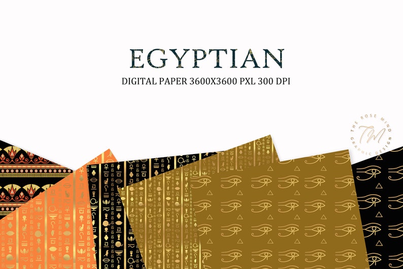 Egyptian Digital Paper Ancient Egyptian Paper for - Etsy