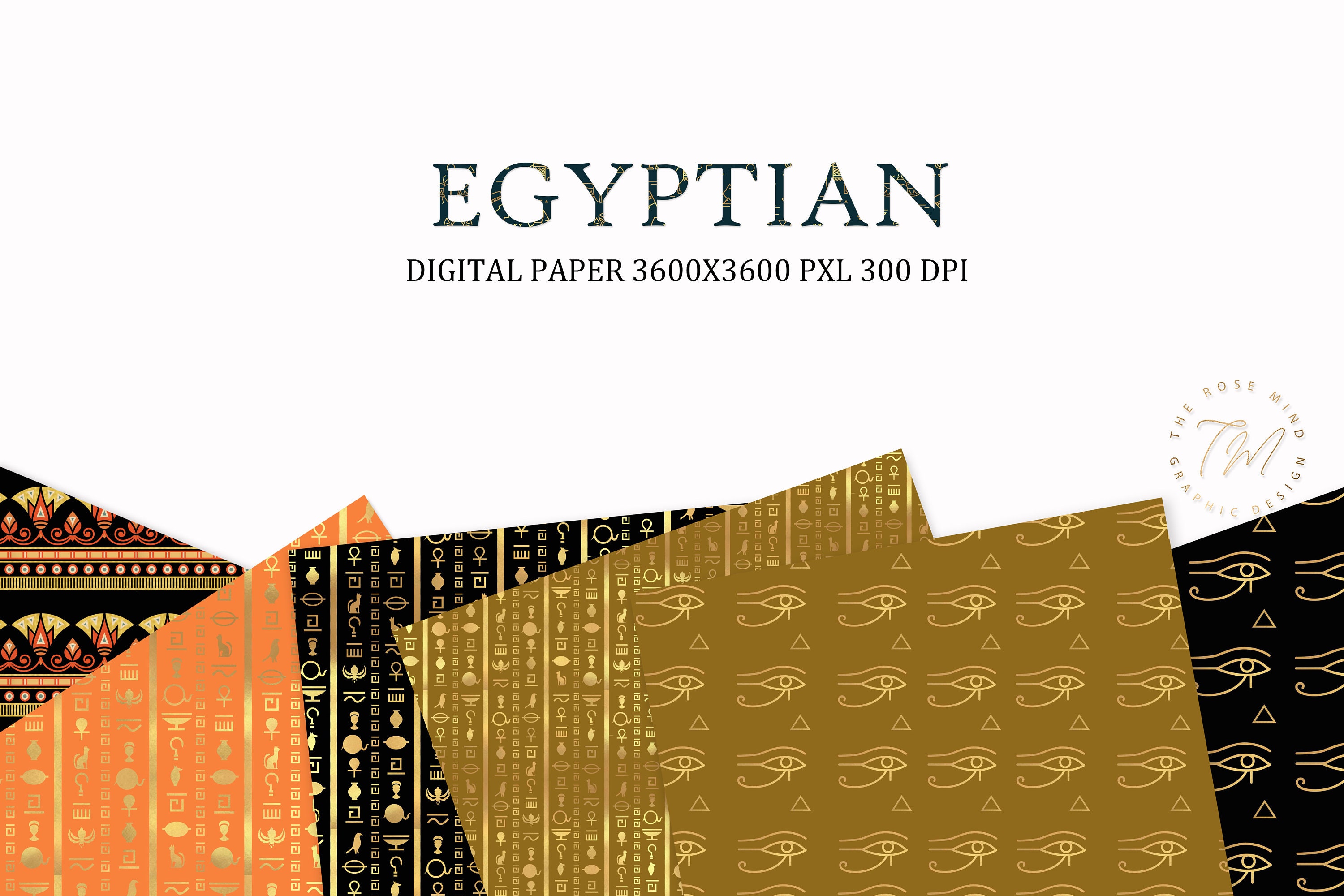 Egyptian Digital Paper Ancient Egyptian Paper for - Etsy