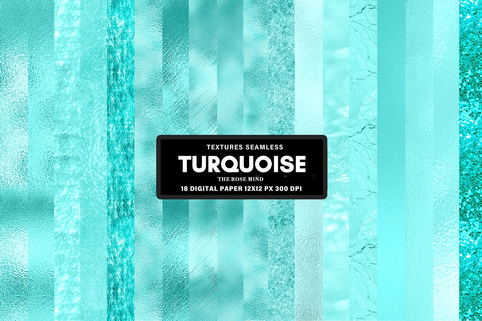 Digital Papers Turquoise Seamless Turquoise Turquoise | Etsy