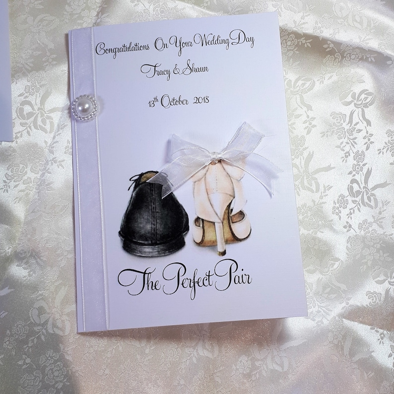 Personalised Wedding Card With Matching Wallet - Etsy