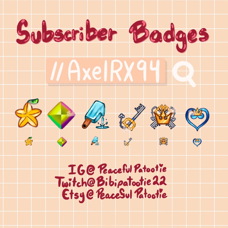 Custom Twitch Sub Badges / Subscriber Badges / Commission - Etsy