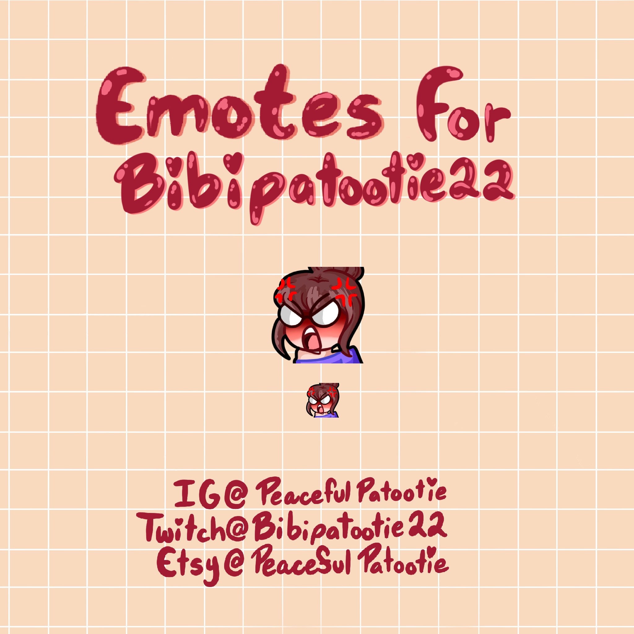 CUSTOM Twitch/discord/follower Emotes - Etsy