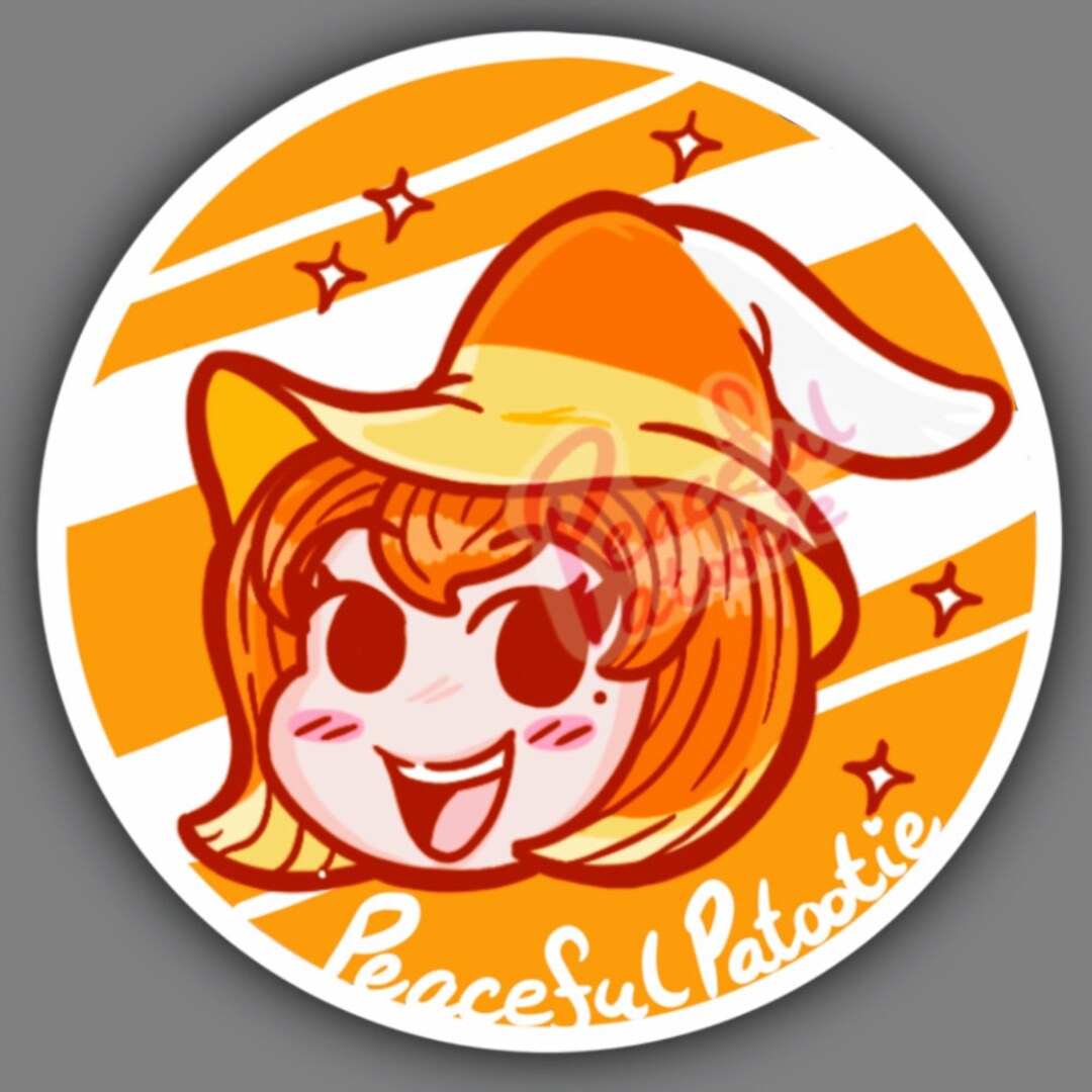 Premade Profile Picture Icon - Candy Corn Witch - Etsy UK