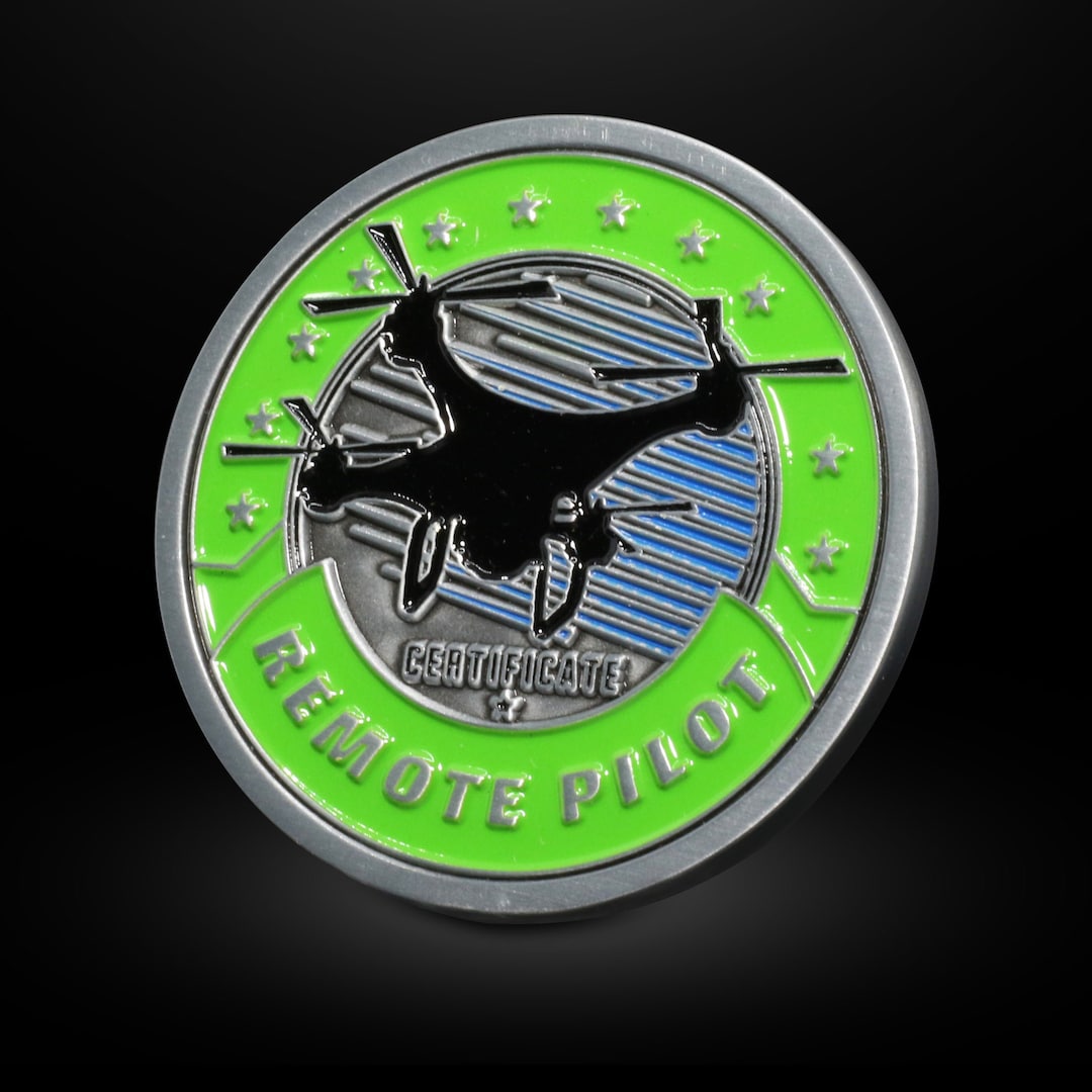 Remote Pilot Aviation Challenge Coin - Etsy