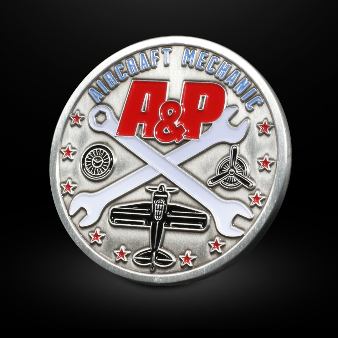A&P Aircraft Mechanic Aviation Challenge Coin - Etsy